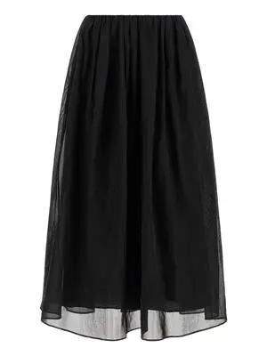 Brunello Cucinelli Organza Skirt - Black