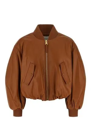 Givenchy GIVENCHY Lamb Leather Jacket Brown