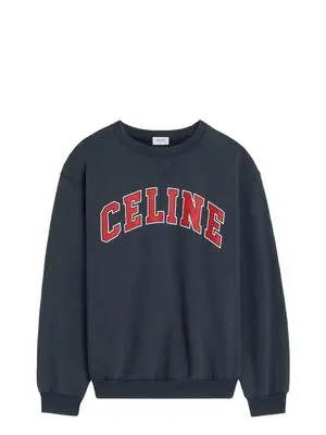CELINE Celine Women Logo Cotton Crewneck Sweatshirt