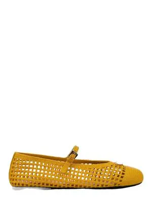Prada PRADA Woven Mary Jane Flats Multicolor