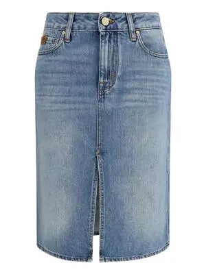 Jacob Cohen Denim Midi Skirt - Blue