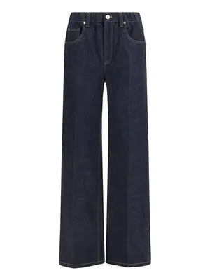 Brunello Cucinelli Palazzo Denim Pants - Blue
