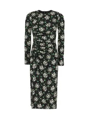 Dolce & Gabbana Floral Ruched Dress - Multicolor