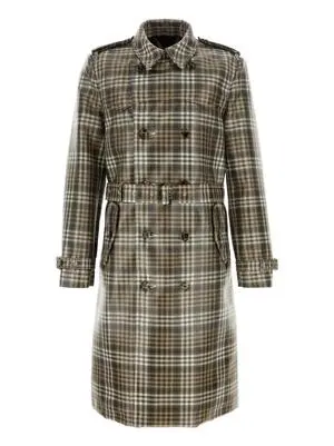 Burberry Embroidered Jacquard Foxfield Trench Coat - Multicolor