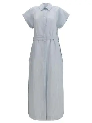 Jacob Cohen Long Poplin Chemisier Dress - Blue