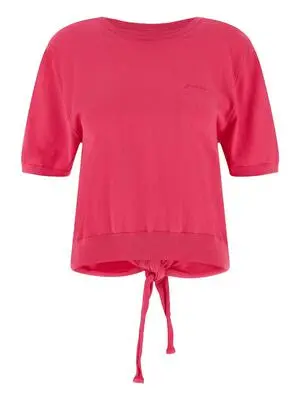 GANNI Bare Back Sweater - Pink