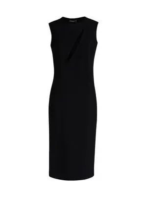 Versace Sleeveless Cut Out Dress - Multicolor