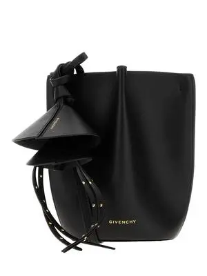 Givenchy Leather Nano Snap Bucket Bag - Black