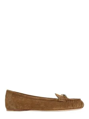Gucci Kensington Suede Loafer Ballerina - Brown