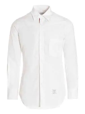 Thom Browne Thom Browne Men Solid Poplin Shirt White