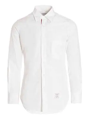Thom Browne Solid Poplin Shirt - White