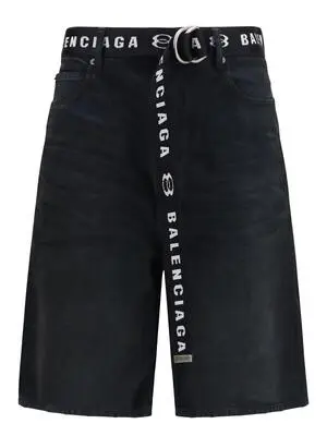 Balenciaga Belted Shorts - Black