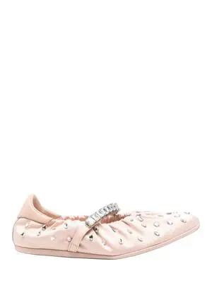 JIMMY CHOO Jade Leather Ballets - Multicolor