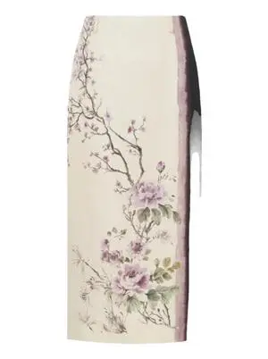 DIOR DIOR Printed Midi Skirt