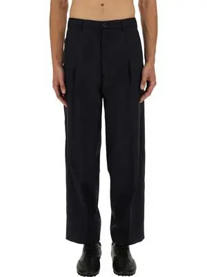 Marni Virgin Wool Trousers - Blue