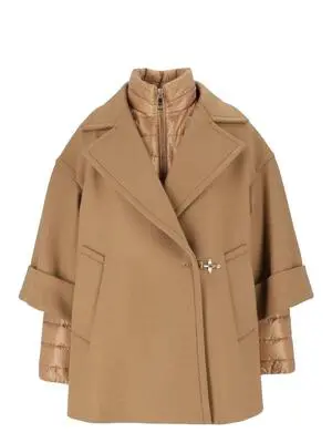 FAY Wool And Cashmere Cape - Multicolor