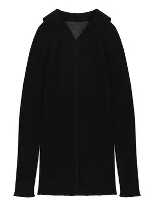 Rick Owens Ribbed Tabard Knit - Black