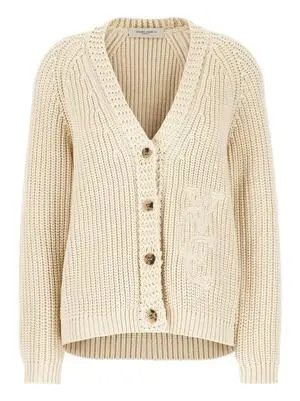 GOLDEN GOOSE Chunky Knit Cardigan - Multicolor
