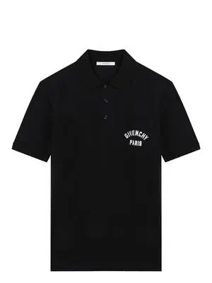 Givenchy Givenchy Dark Blue Polo Shirt With Logo Embroidery Men Blue
