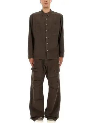 Rick Owens Jumbo Outershirt Shirt - Brown