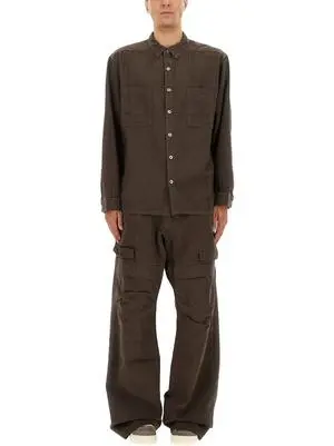 Rick Owens Jumbo Outershirt Shirt - Brown