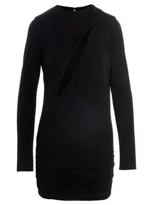 Versace Jersey Dress With Cut-out Detail - Black