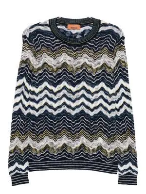 MISSONI Missoni Women Zig Zag Motif Wool Sweater