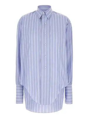 MAISON MARGIELA MAISON MARGIELA Striped Button-Up Shirt Multicolor