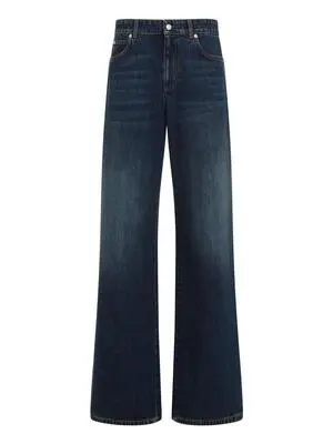 Alexander McQueen Cotton Jeans - Blue