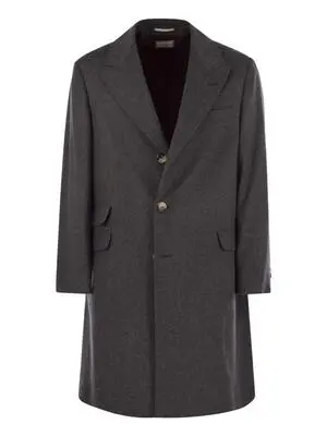 Brunello Cucinelli Wool And Cashmere Coat - Multicolor