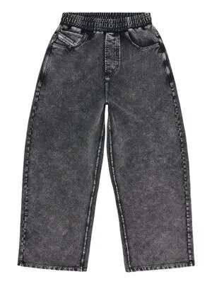 DIESEL® DIESEL Wide Leg Denim Jeans Multicolor