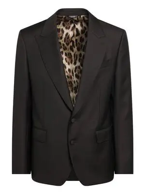 Dolce & Gabbana Single-breasted Wool Jacket - Brown