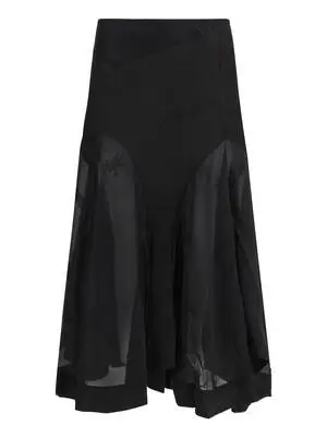 Our Legacy Petti Skirt Noir Bloom Ethereal Veil - Black