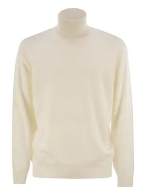 Brunello Cucinelli Cashmere Turtleneck Sweater - Cream