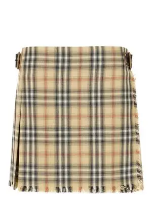 Burberry Plaid Mini Skirt - Multicolor
