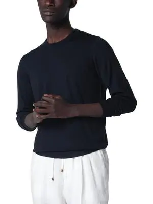 DRUMOHR Wool Crew-neck Sweater - Blue