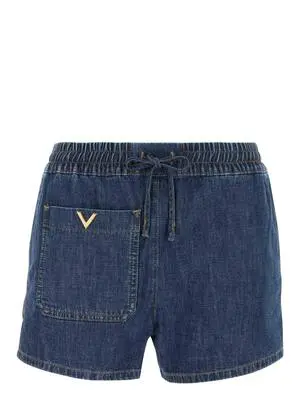 Valentino Garavani Denim Shorts - Blue