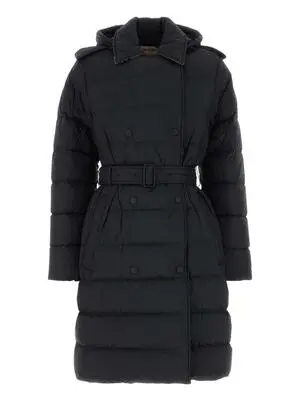 Burberry Nylon Down Jacket - Blue