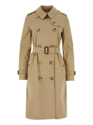 Burberry Cotton Trench Coat - Brown