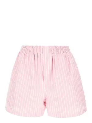 Balenciaga Striped Elasticated Shorts - Multicolor