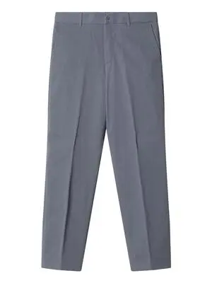 Fendi Fendi Grey Gabardine Trousers Men Gray