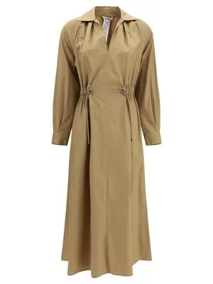 Max Mara MAX MARA Pedaggi Midi Dress Cream