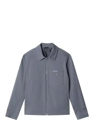 Fendi Grey Gabardine Blouson - Gray