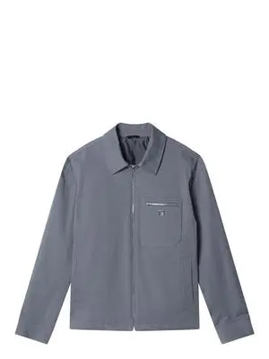 Fendi Grey Gabardine Blouson - Gray