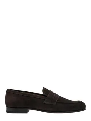 Church's Church's Brown Heswall Suede Leather Loafers Men Brown