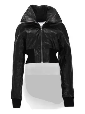 Rick Owens Giacca Dracuflight Cropped - Black