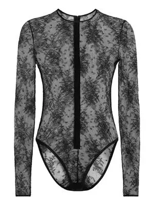 Dolce & Gabbana Chantilly Lace Bodysuit - Black