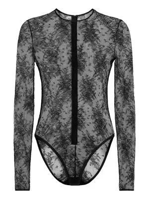 Dolce & Gabbana Chantilly Lace Bodysuit - Black