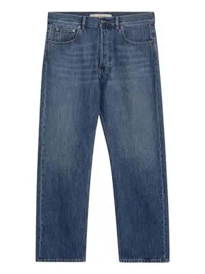 Valentino Garavani Cotton Denim Jeans - Blue