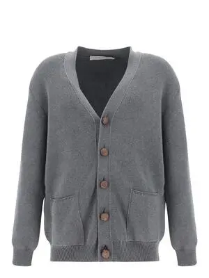 GOLDEN GOOSE Golden Goose Men V-Neck Cardigan Gray